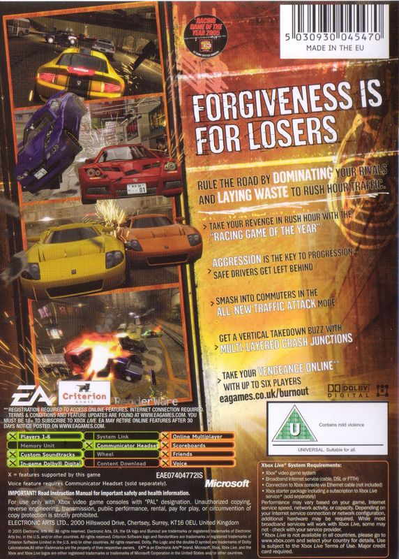 Burnout: Revenge cover or packaging material - MobyGames