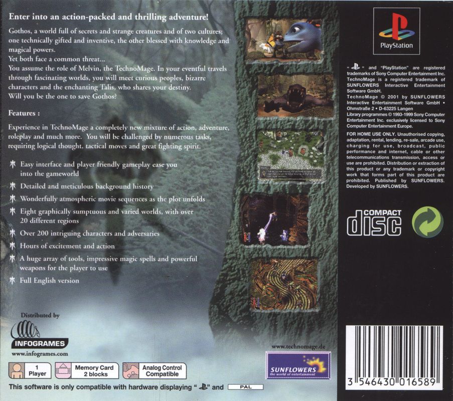 TechnoMage: Return of Eternity cover or packaging material - MobyGames