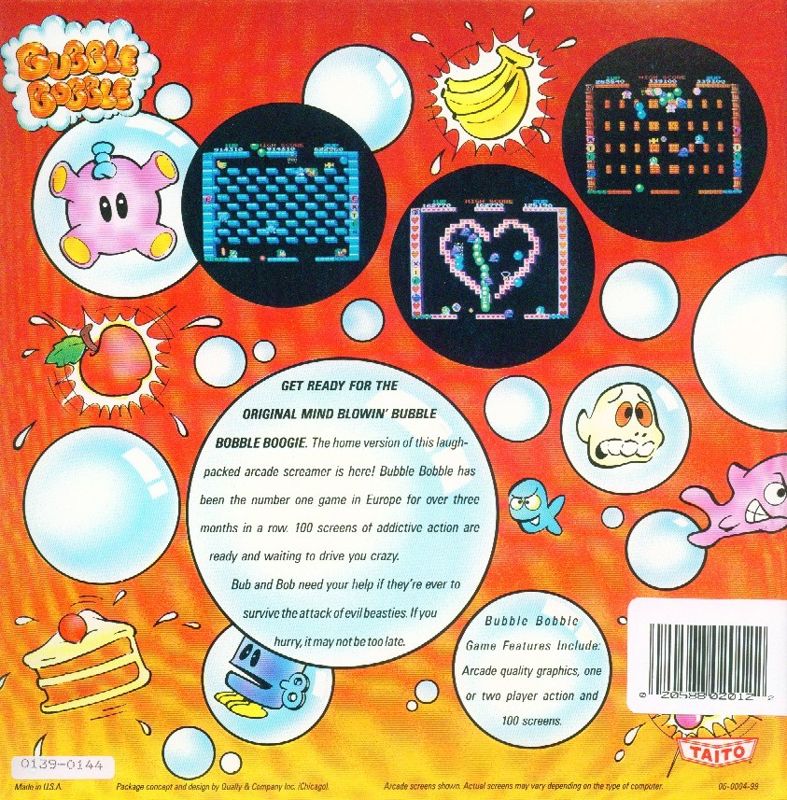 Bubble Bobble cover or packaging material - MobyGames