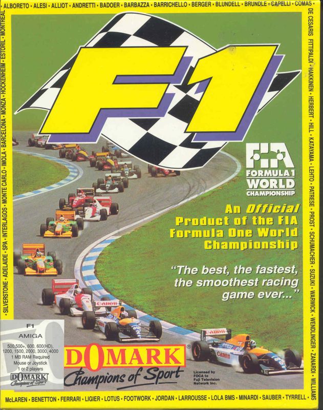 Formula One cover or packaging material - MobyGames