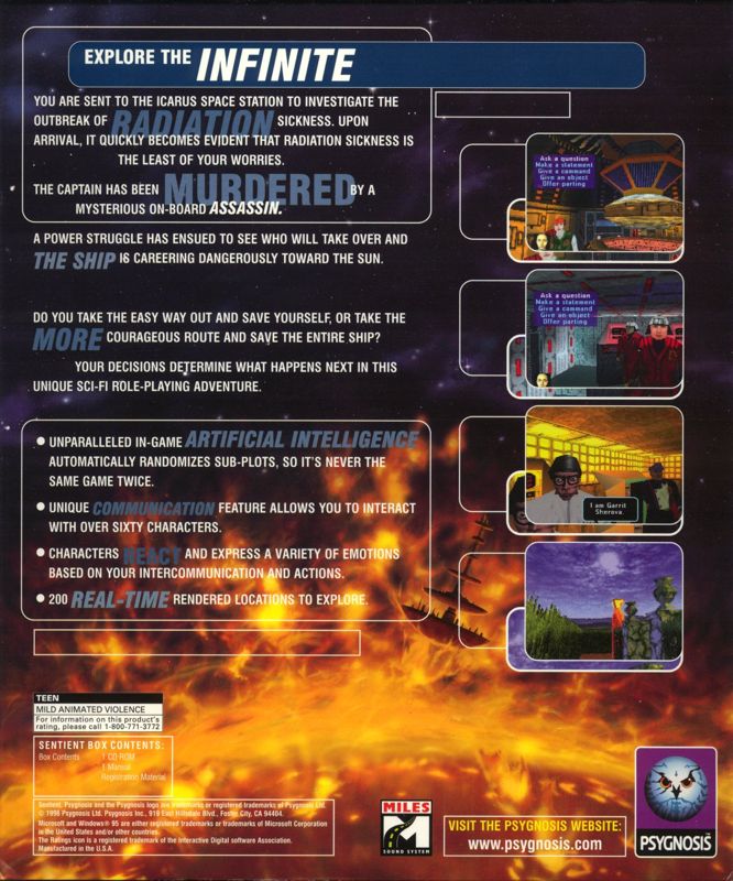 Sentient cover or packaging material - MobyGames