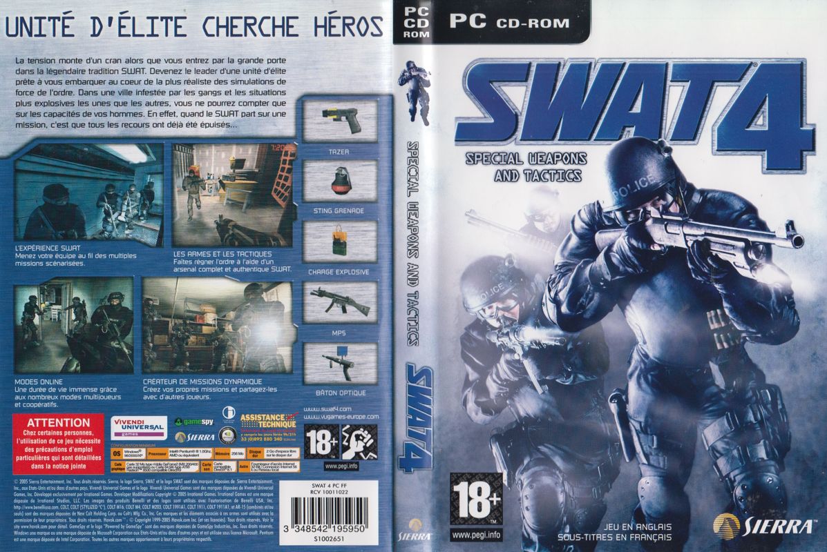 SWAT 4 cover or packaging material - MobyGames