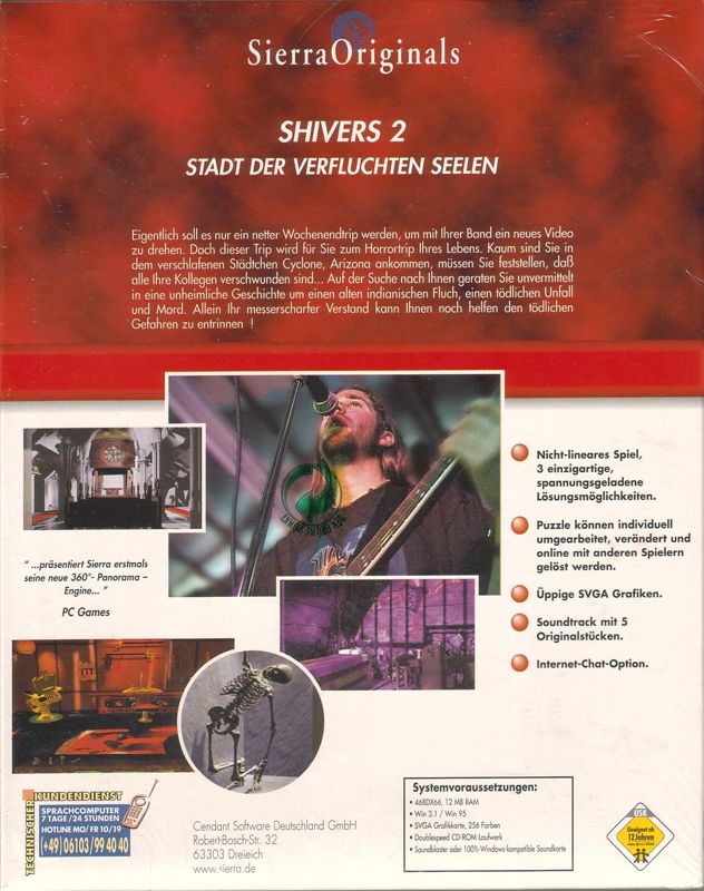 Shivers Two: Harvest of Souls cover or packaging material - MobyGames