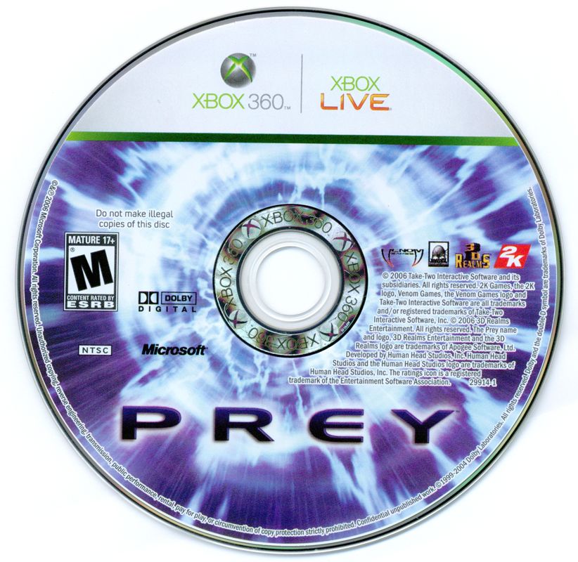 Prey cover or packaging material - MobyGames