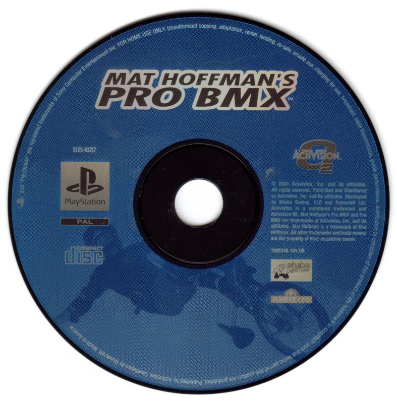 Mat Hoffman's Pro BMX cover or packaging material - MobyGames