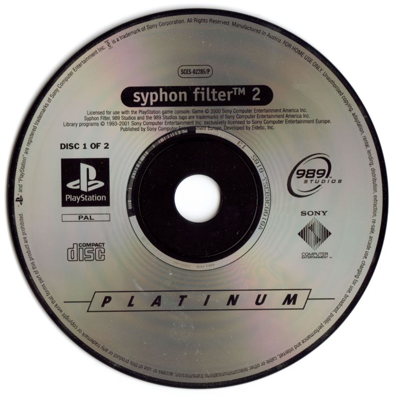 Syphon Filter 2 cover or packaging material - MobyGames