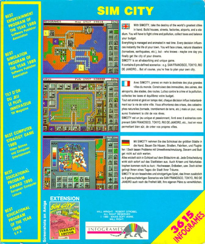 SimCity cover or packaging material - MobyGames