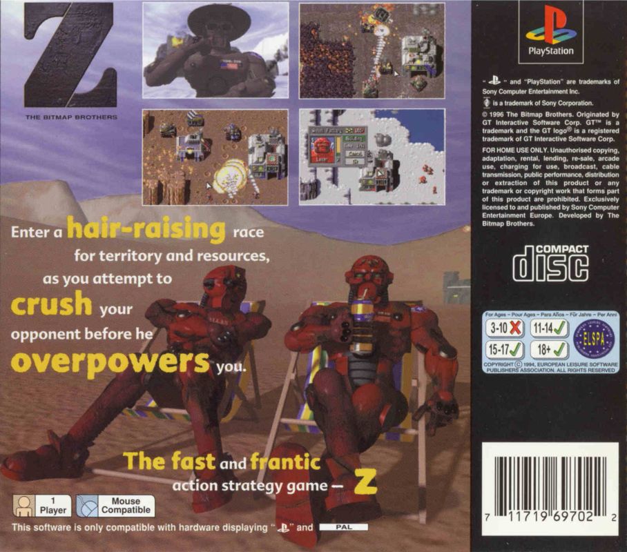 Z cover or packaging material - MobyGames