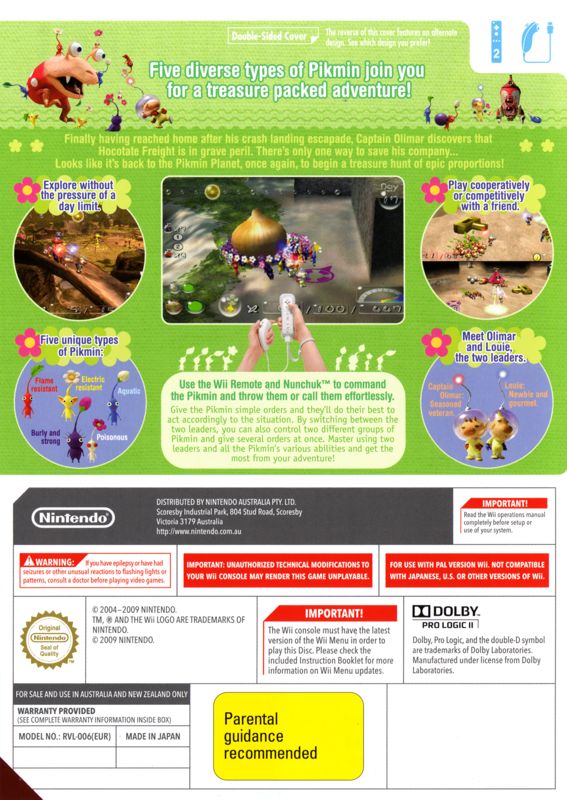 Pikmin 2 cover or packaging material - MobyGames