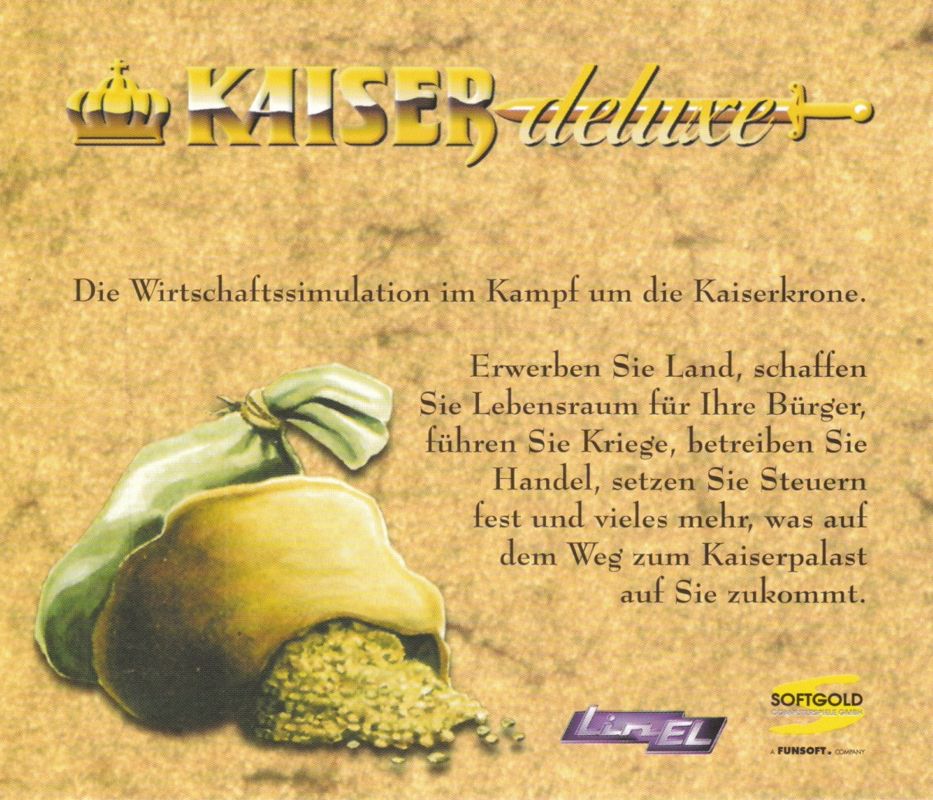 Kaiser Deluxe cover or packaging material - MobyGames
