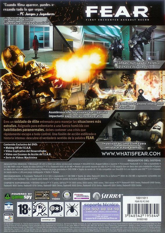 F.E.A.R.: First Encounter Assault Recon cover or packaging material ...