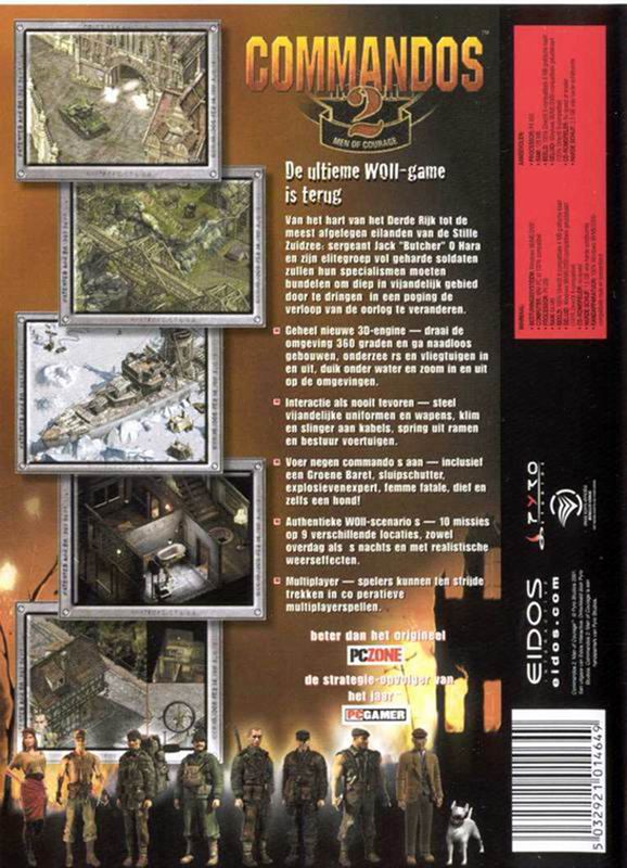Commandos 2: Men of Courage cover or packaging material - MobyGames