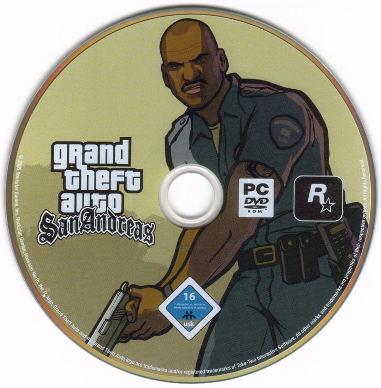 Grand Theft Auto: San Andreas cover or packaging material - MobyGames