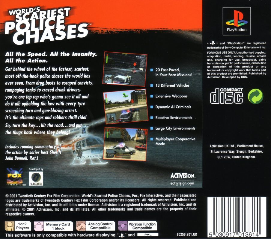 World's Scariest Police Chases cover or packaging material - MobyGames