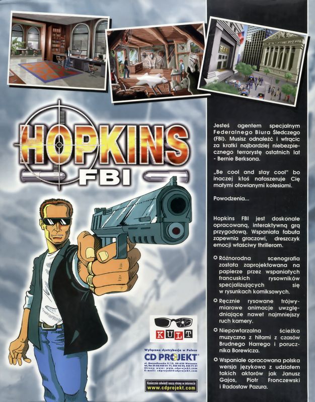 Hopkins FBI cover or packaging material - MobyGames