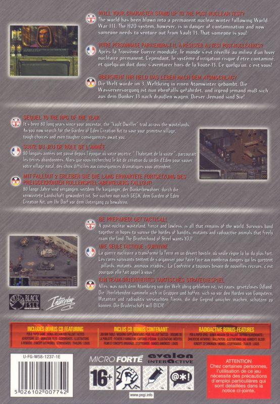 Fallout Radioactive cover or packaging material - MobyGames