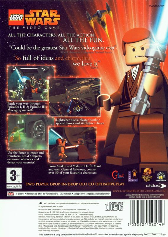 LEGO Star Wars: The Video Game cover or packaging material - MobyGames