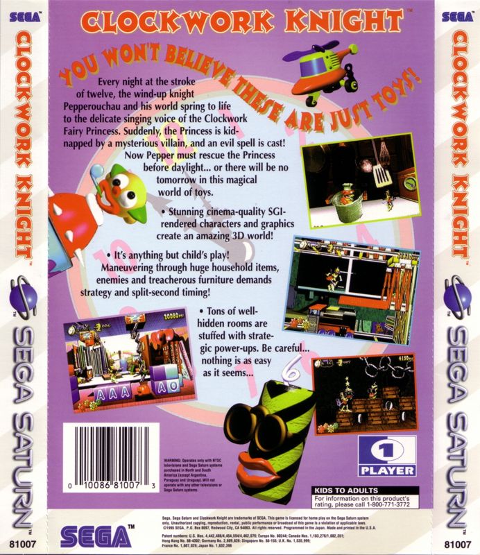 Clockwork Knight cover or packaging material - MobyGames