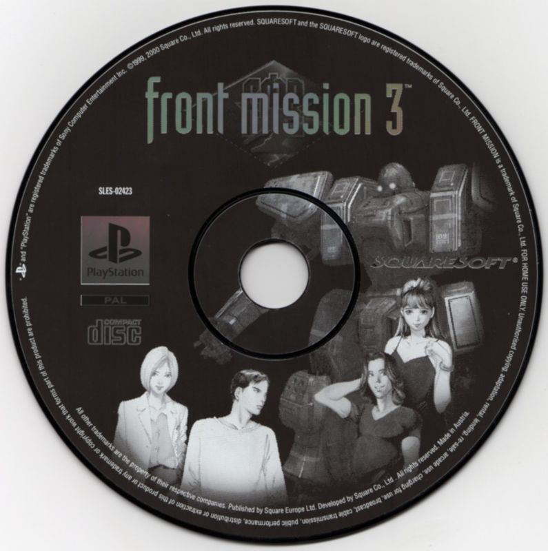 Front Mission 3 cover or packaging material - MobyGames