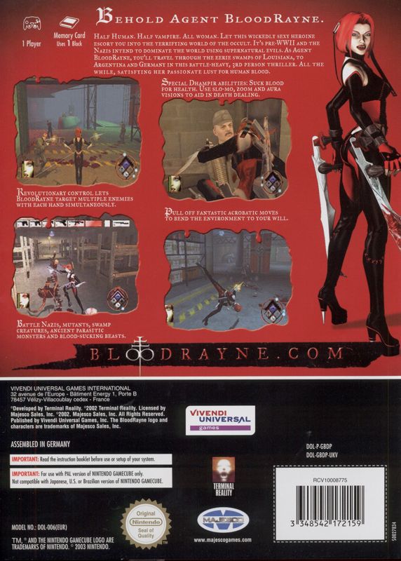 BloodRayne cover or packaging material - MobyGames