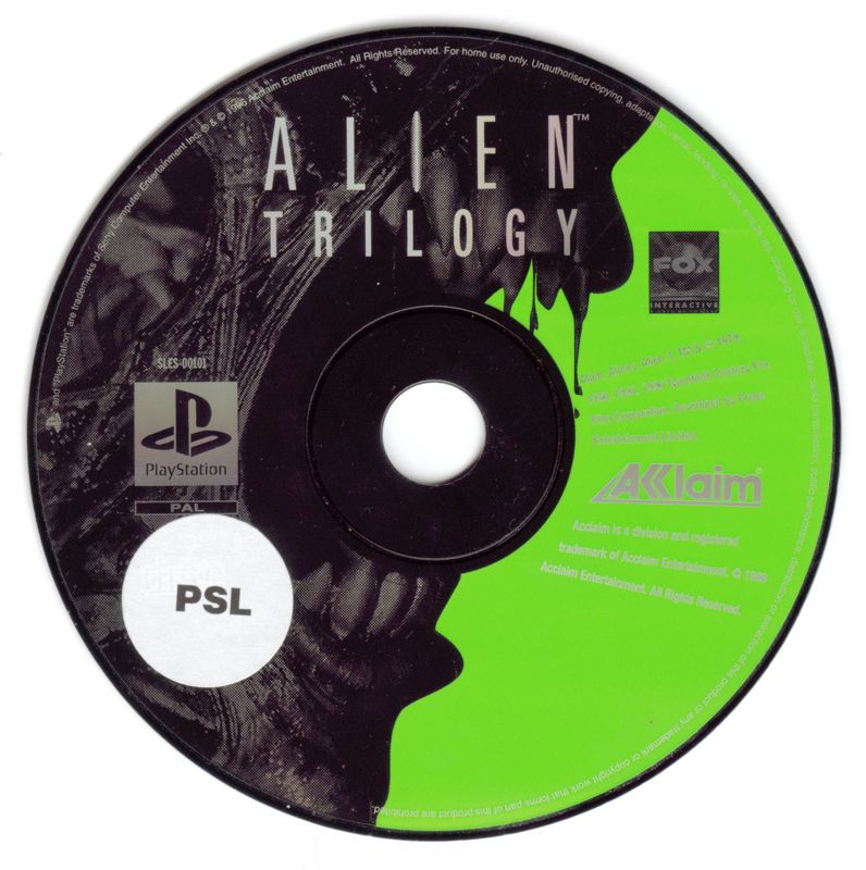 Alien Trilogy cover or packaging material - MobyGames