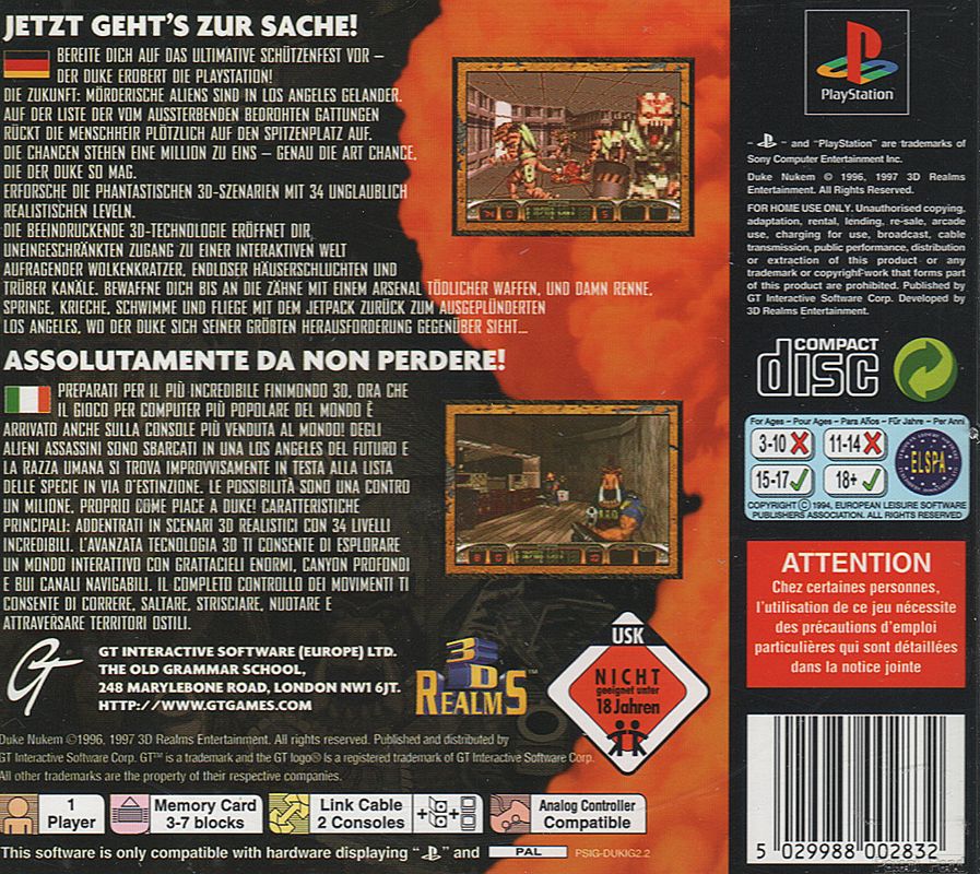 Duke Nukem 3D cover or packaging material - MobyGames