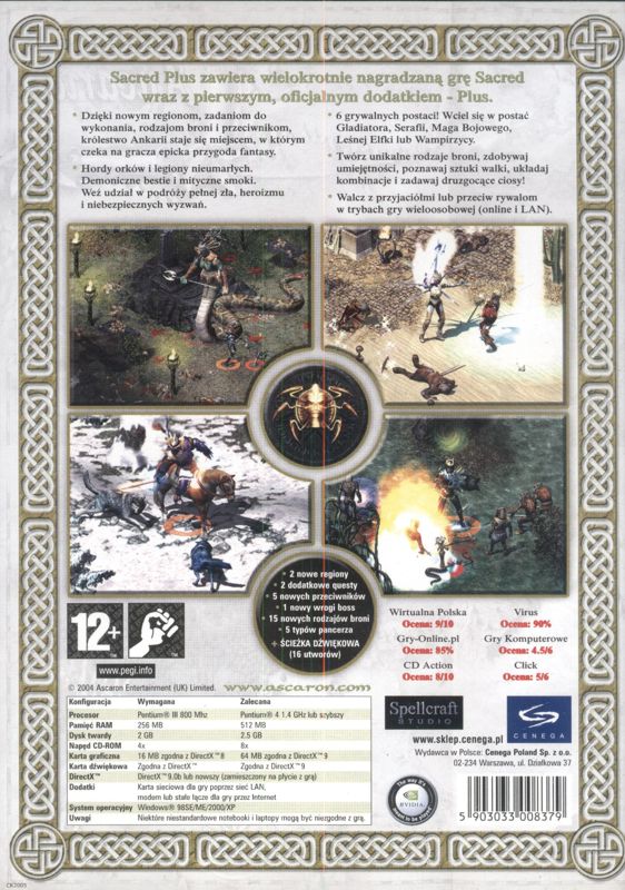 Sacred cover or packaging material - MobyGames