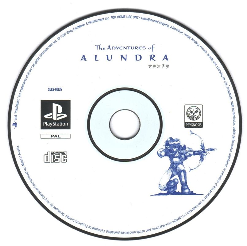 Alundra cover or packaging material - MobyGames
