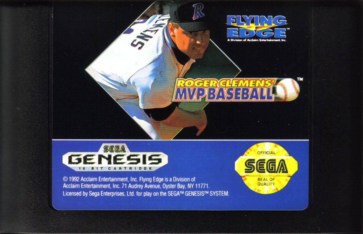 Roger Clemens' MVP Baseball cover or packaging material - MobyGames