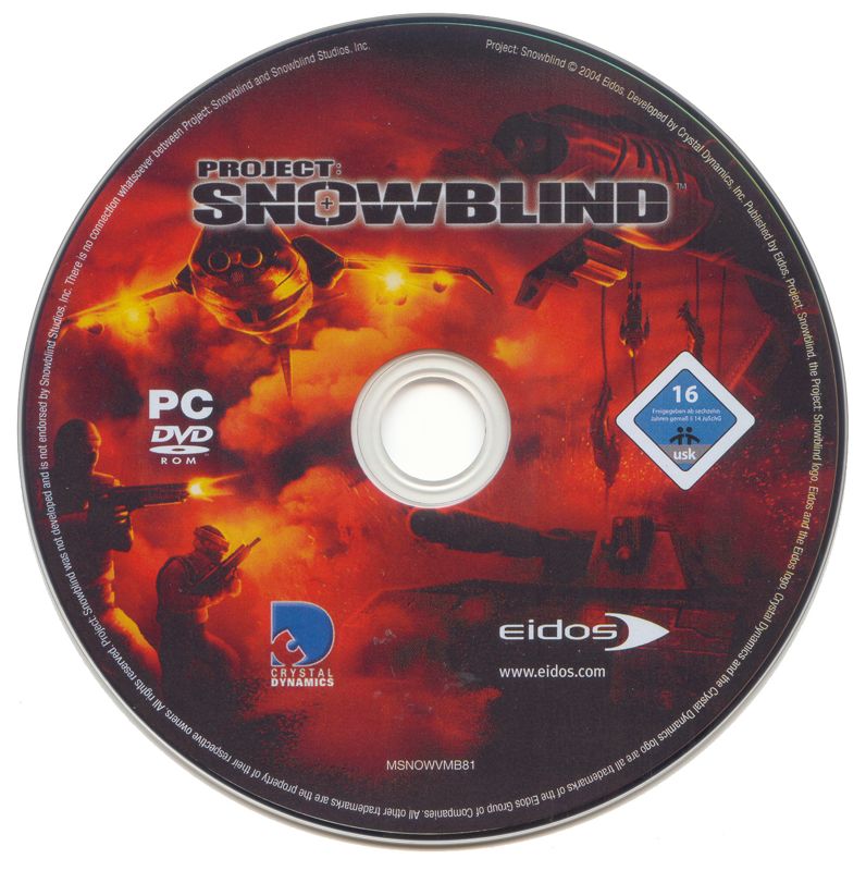 Project: Snowblind cover or packaging material - MobyGames