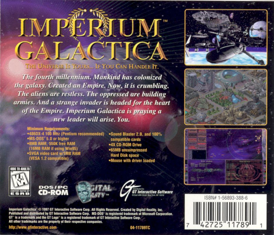 Imperium Galactica cover or packaging material - MobyGames