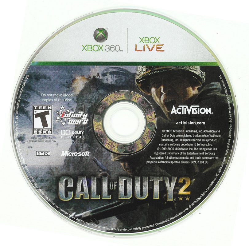 Call of Duty 2 cover or packaging material - MobyGames