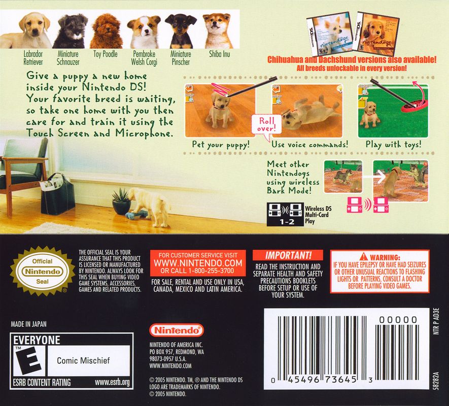 Nintendogs: Lab & Friends cover or packaging material - MobyGames