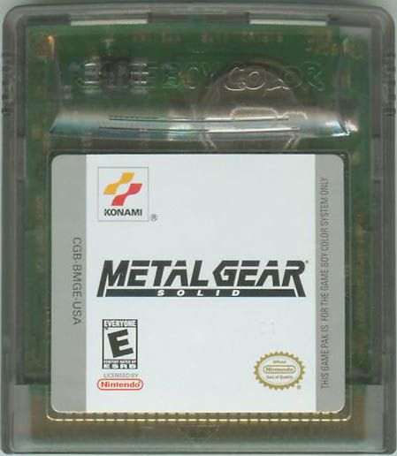 Metal Gear Solid cover or packaging material - MobyGames