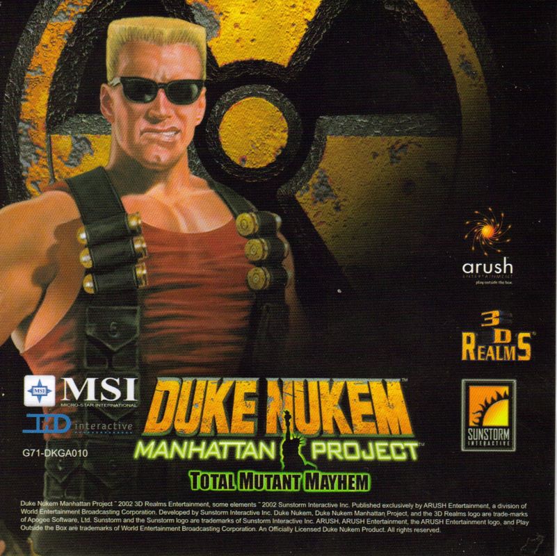 Duke Nukem: Manhattan Project cover or packaging material - MobyGames