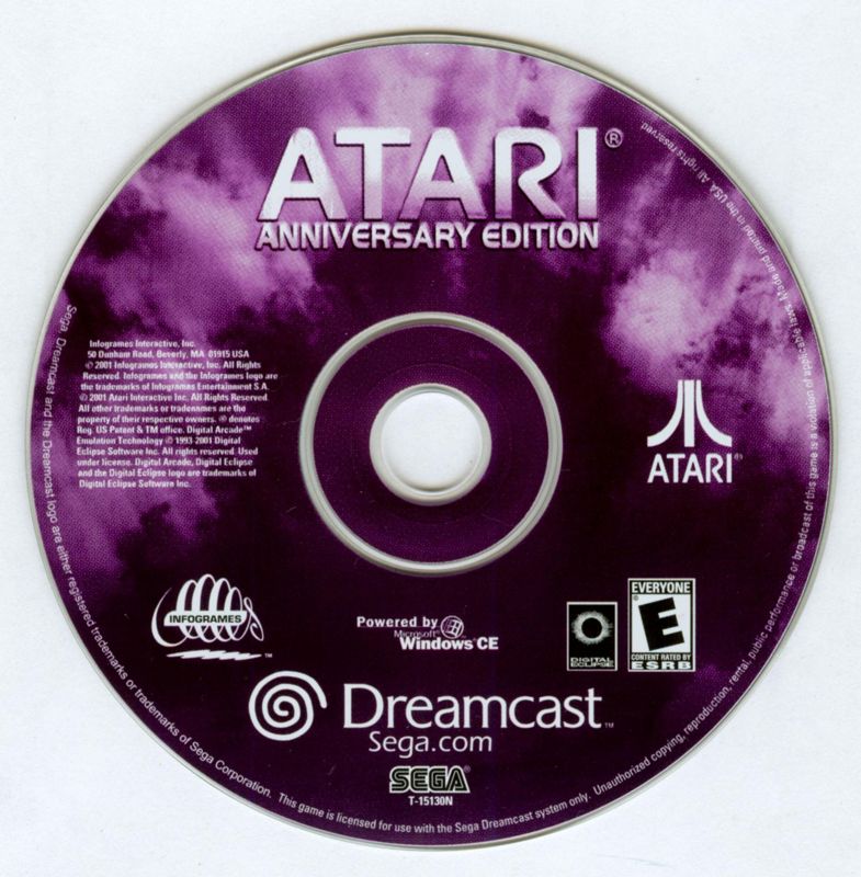 Atari: Anniversary Edition cover or packaging material - MobyGames