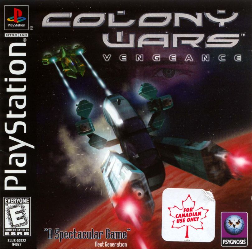 Colony Wars: Vengeance cover or packaging material - MobyGames