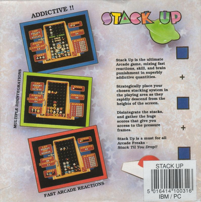 Stack Up cover or packaging material - MobyGames