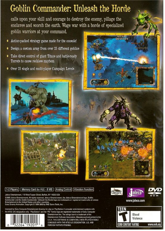 Goblin Commander: Unleash the Horde cover or packaging material - MobyGames