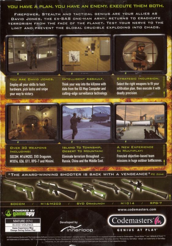 I.G.I-2: Covert Strike cover or packaging material - MobyGames