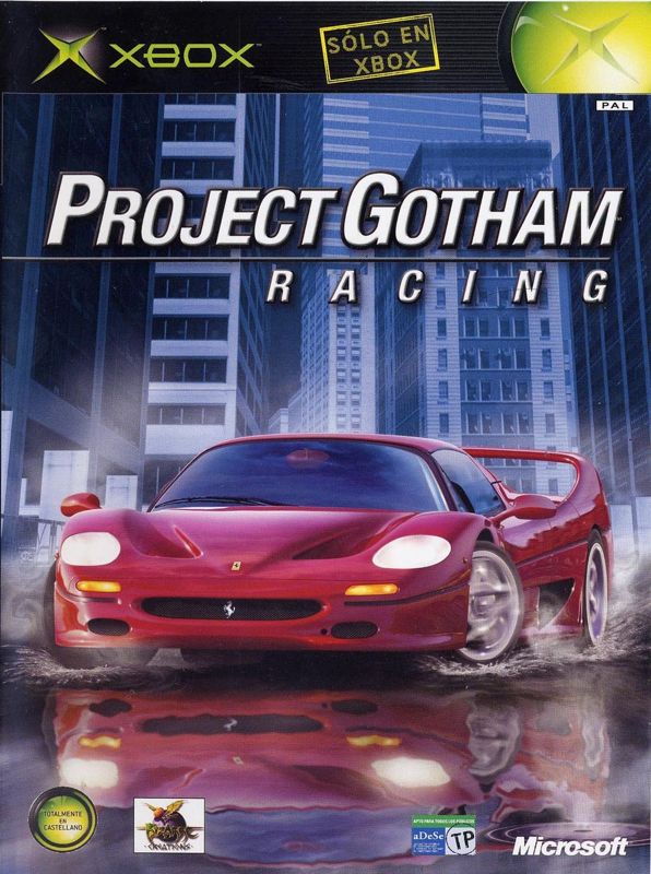 Project Gotham Racing cover or packaging material - MobyGames