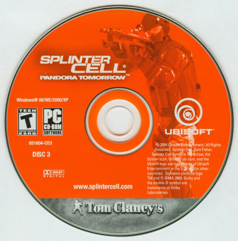 Tom Clancy's Splinter Cell: Pandora Tomorrow cover or packaging ...