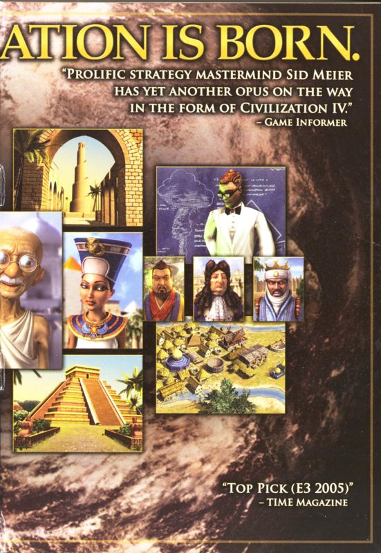 Sid Meier's Civilization IV cover or packaging material - MobyGames
