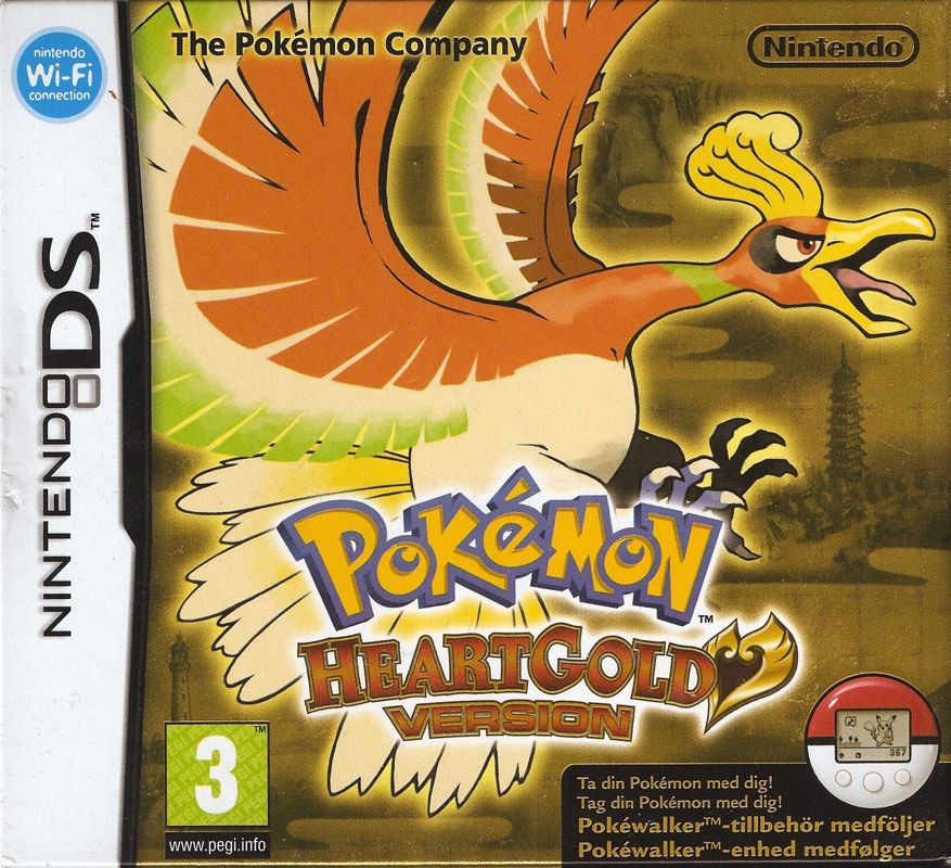 Pokémon HeartGold Version cover or packaging material - MobyGames