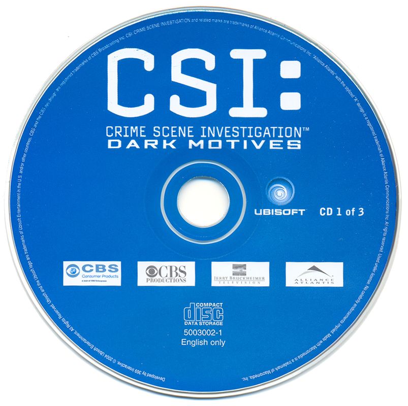 CSI: Crime Scene Investigation - Dark Motives cover or packaging ...