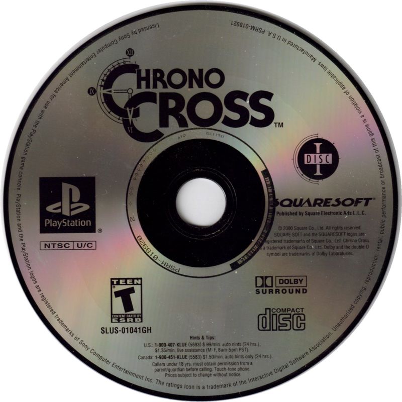 Chrono Cross cover or packaging material - MobyGames