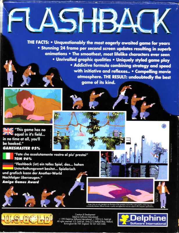 Flashback: The Quest for Identity cover or packaging material - MobyGames