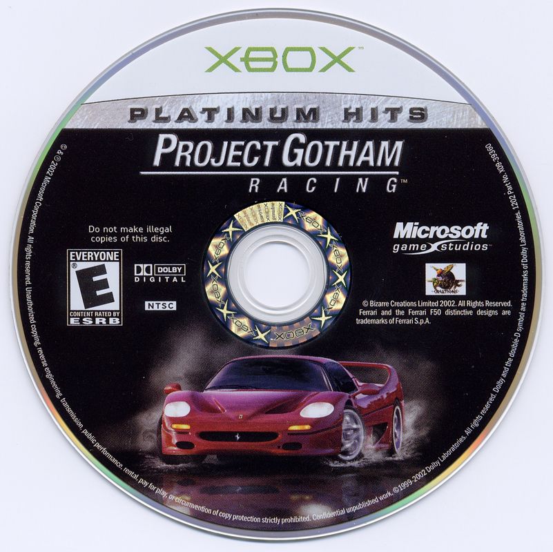 Project Gotham Racing cover or packaging material - MobyGames