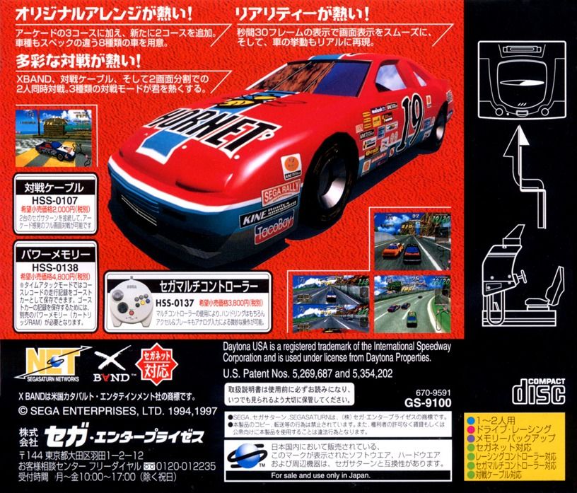 Daytona USA: Championship Circuit Edition cover or packaging material - MobyGames