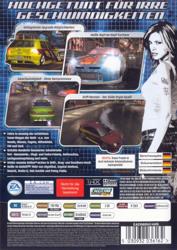 Need for Speed: Underground cover or packaging material - MobyGames